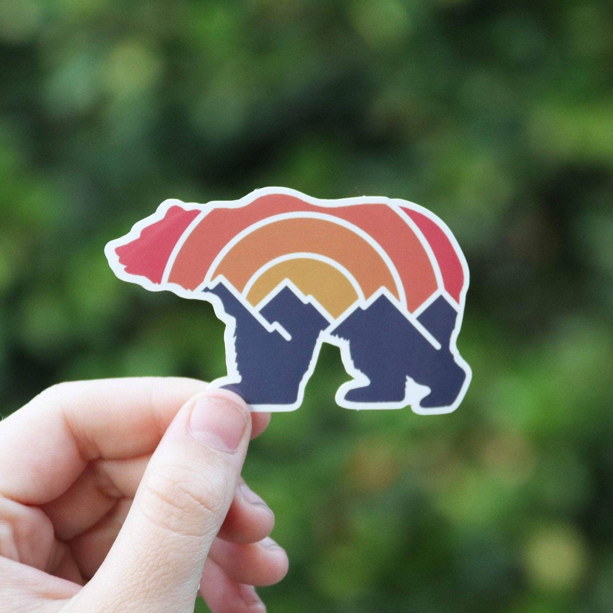Adventure Grizzly Bear - Vinyl Sticker | Humboldt Outfitters