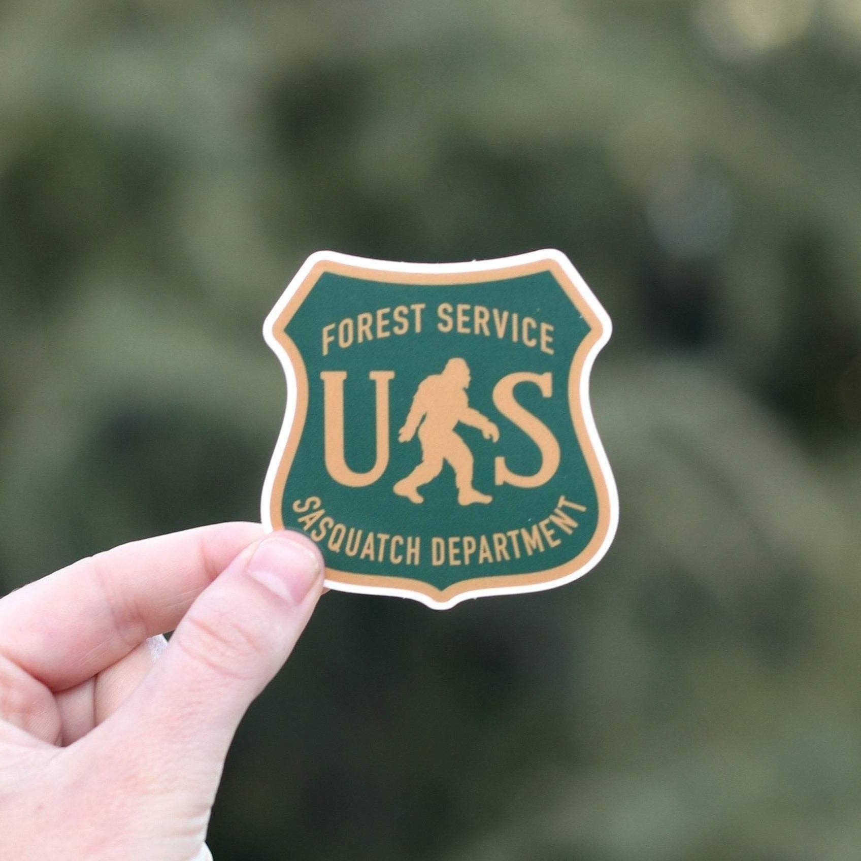 US Forest Service, Sasquatch Department - Bigfoot Sticker | Humboldt ...